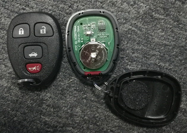 Keyless Remote Control Auto Key Fob Black Color GM Remote Start Key Fob