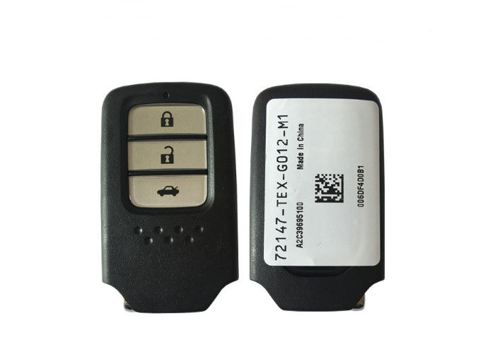 3 Button Honda Remote Key Smart Key Fob 433 Mhz Plastic Material Lock ...